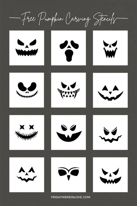 Free Scary Pumpkin Stencils Easy Printable Fun Printables For Everyone