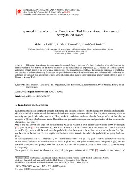 Improved Estimator Of The Conditional Tail Expectation In The Case Of