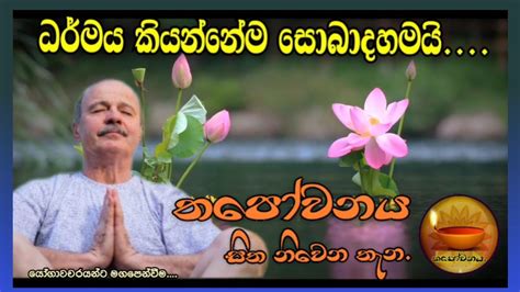 වීරකැටියේ උපාසක මහත්තයා ධර්මය තුළින් සැනසෙයි Thapowanaya සිත නිවෙන තැන 🙏 Youtube