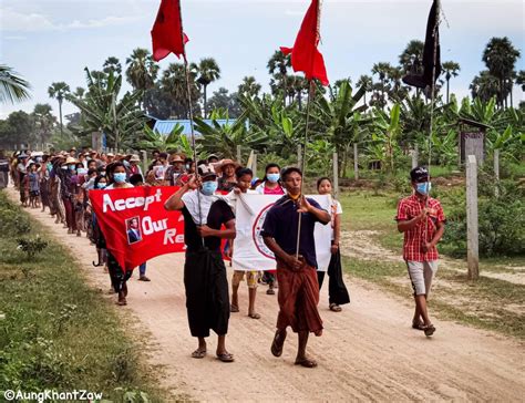 ချင်းတွင်းမြစ် အနောက်ဘက်ကမ်း သပိတ် စစ်ကြောင်း ဖက်ဆစ် စစ်တပ် တော်လှန်ရေး ချီတက် ဆန္ဒပြ Khit
