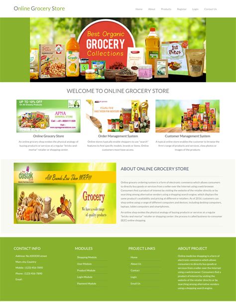 Python Django And MySQL Project Online Grocery Store