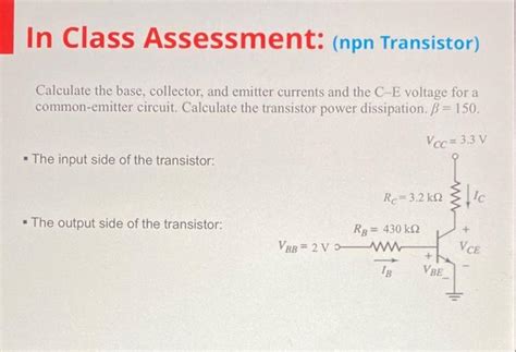 Solved Calculate The Base Collector And Emitter Currents