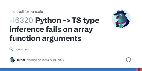 Python TS Type Inference Fails On Array Function Arguments Issue