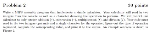 Solved Problem 2 30 Points Write A Mips Assembly Program