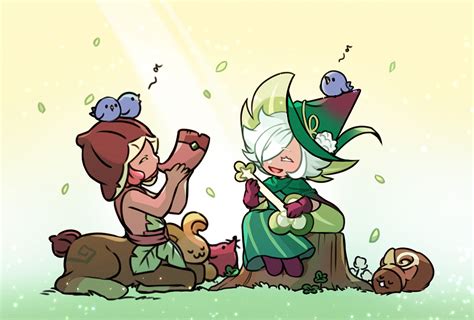 Blueberry Bird Clover Cookie And Fig Cookie Cookie Run And More Drawn By Jbee Danbooru