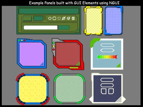 Gui Elements Pack Ngui Ready Unity Asset Store