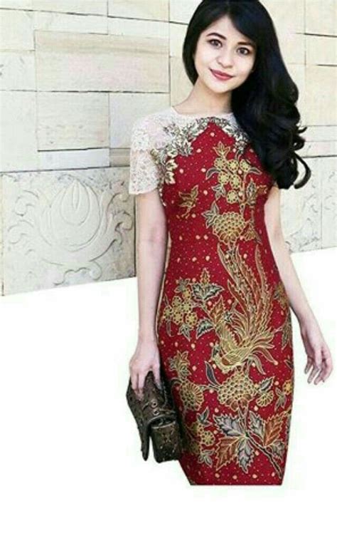 Model Dress Kombinasi Batik Id