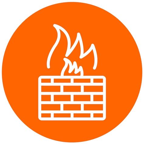 Style Dicône De Configuration Du Pare Feu De Conception Vectorielle Vecteur Premium