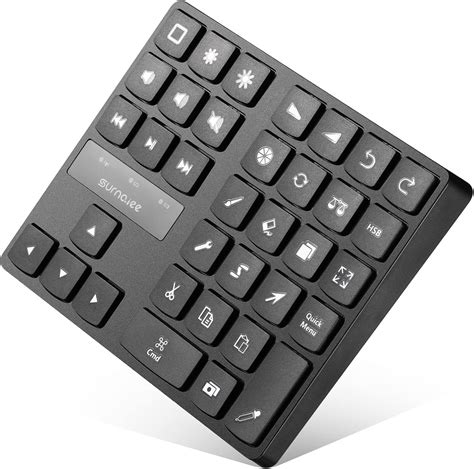 Surnqiee Bluetooth Keypad For Ipad Procreate Wireless Rechargeable Keyboard For Procreate And