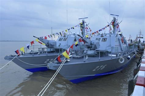 စစ်ရေယာဉ် ၅ စီး တပ်တော်ဝင်ခဲ့ပြီး ရေယာဉ်ကိုယ်ထည်ဒီဇိုင်းများကို ကိုယ်ပျောက်နည်းပညာဖြင့်ပါ တည