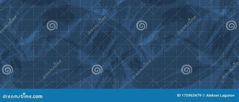 Vector Blueprint Seamless Pattern Texture Background Colorful Blue Graphic Background Graph