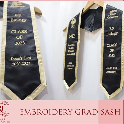 Commencement Stoles Etsy
