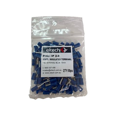 Pre Insulated Pin Terminal Single Blue Mm Eltech