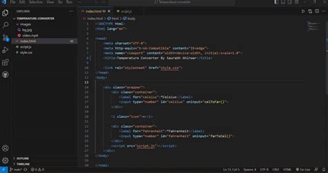 completed bharat intern task 1 temperature converter based on web development intern saurabh