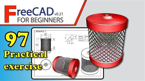 freecad 0 20 0 21 beginners tutorial practical exercise 97 youtube
