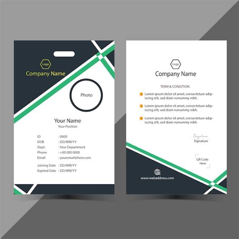 Premium Vector A Business Card For A Company Name