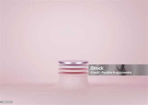 3d 파스텔 핑크 포디움 디스플레이 모형과 복사 공간 배경 밝고 여름 추상적인 부풀어 올라 제품 배너를 위한 받침대 트렌디 한 3d 렌더링 그림 기하학적 모양 템플릿 3차원