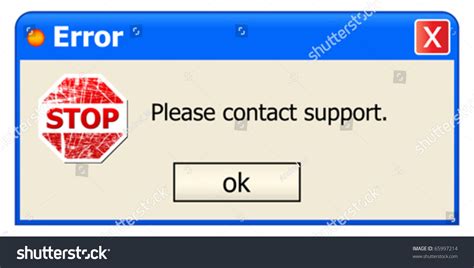 Windows Error Stock Vector Royalty Free 65997214 Shutterstock