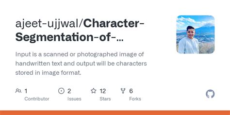 Github Ajeet Ujjwalcharacter Segmentation Of Handwritten Text Input
