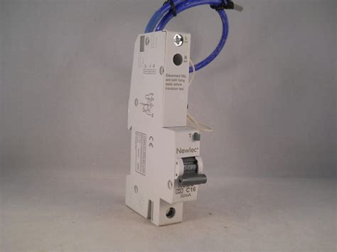 Newlec Rcbo 16 Amp 30ma C16 Type C 16a Nlrcb Nlrcb1630a Willrose Electrical Discontinued