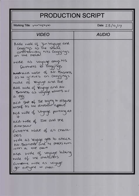 Production Script Pdf
