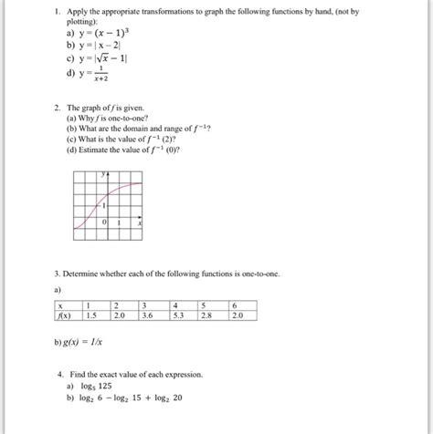 Solved Apply The Appropriate Transformations To Graph The Chegg