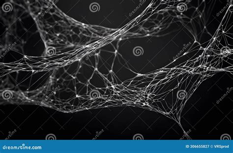 Neural Network Of The Brain Illuminated Ai Generated Stock Image