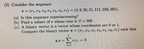 Solved Consider The Sequence R T T T T T T Chegg Com