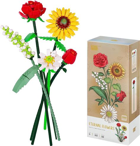 Lego Flower 2025 Building Blocks Flower Bouquet Kit 787pcs Creative