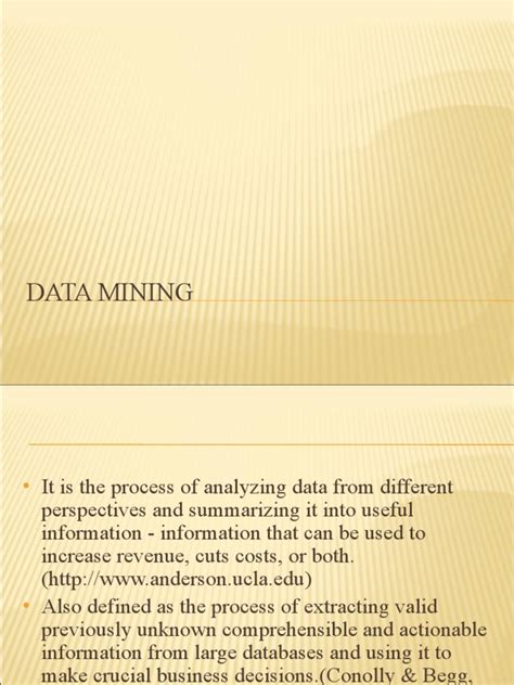 lecturenotes data mining pdf data mining cluster analysis
