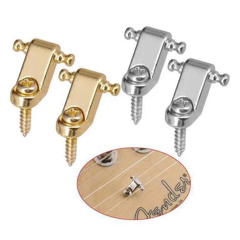 Pair Of String Treesretainers For Strat Guitars Black Or Gold New Pair Of String Treesretainers For Strat Guitars Black Or Gold New