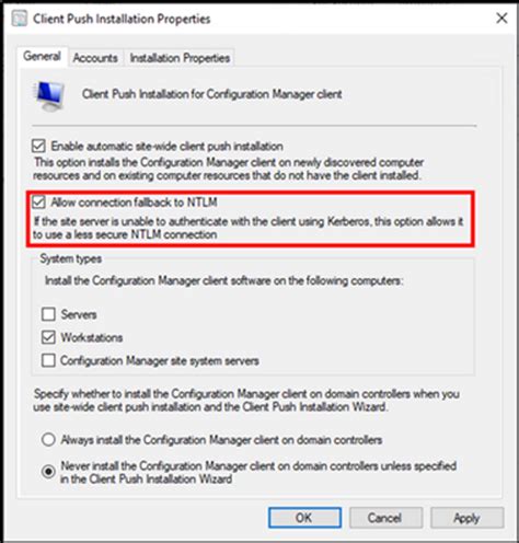 Push Comes To Shove Bypassing Kerberos Authentication Of Sccm Client Push Accounts