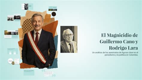 El Magnicidio De Guillermo Cano Y Rodrigo Lara By Sueños Al Renacer On