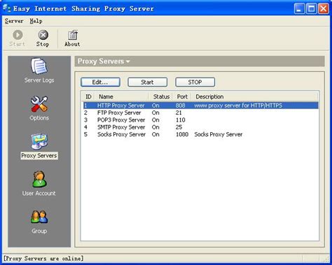 download easy internet sharing proxy server 2 2