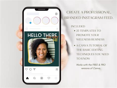 Health Coach Instagram Templates 25 Pack Colorful Social Graphics
