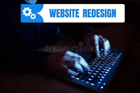 Text Caption Presenting Website Redesign Business Approach Modernize Improver Or Evamp Your