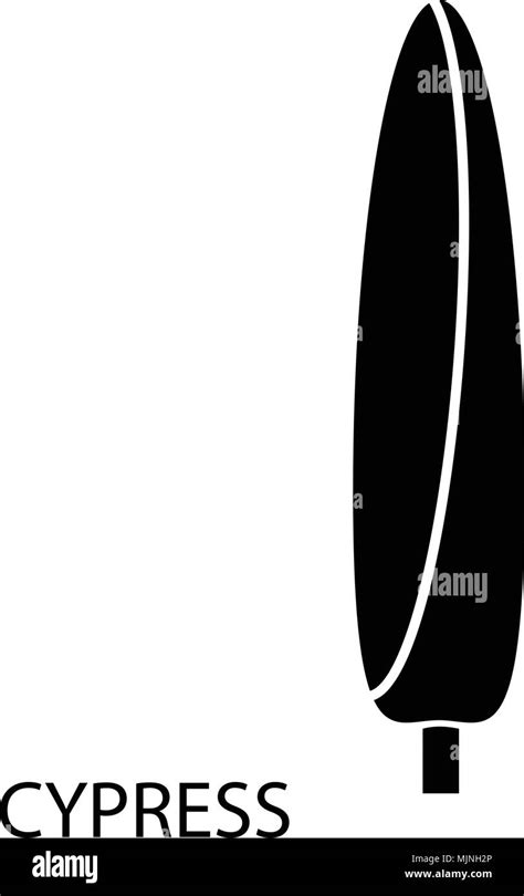 Cypress Icon Simple Style Stock Vector Image Art Alamy