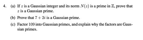 solved a if z is a gaussian integer and its norm n z is a