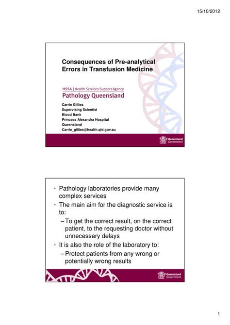 PDF Consequences Of Pre Analytical Errors In Transfusion Medicine PDF Document