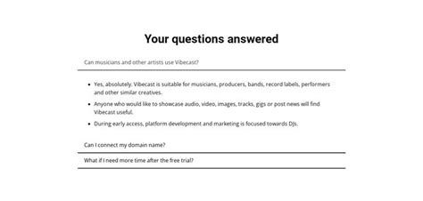 your questions answered html code example by nicepage