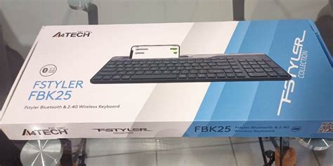 A4Tech FBK25 Fstyler Bluetooth 2 4G Wireless Keyboard Black Computers Tech Parts