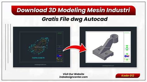 3d Modeling Mesin Industri Autocad 12 Indo Design Center Upgrade Your Skill