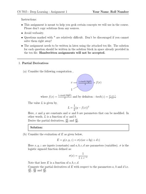 Cs6910 Tutorial1 Pdf Matrix Mathematics Gradient