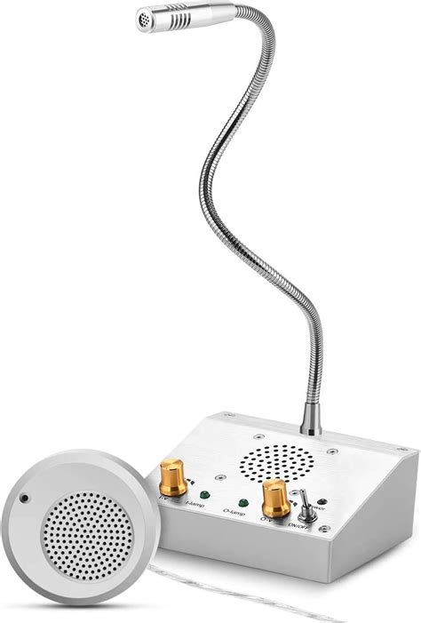 Dual Way Counter Intercom Window Speaker System Two Way Voice Intercom Window Intercom