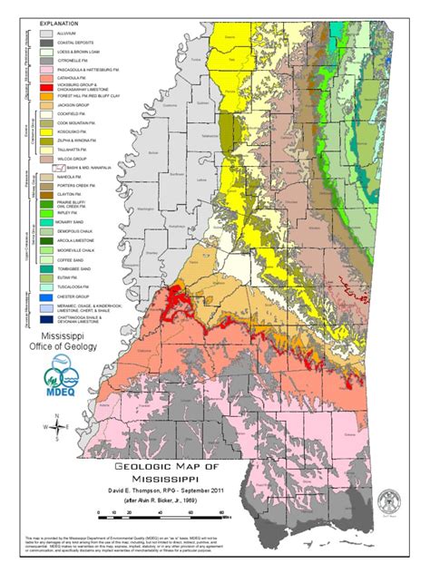 Mississippi Geological Map Pdf