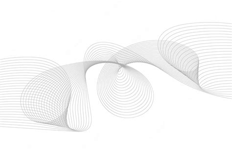 Premium Vector Abstract Background With Wavy Lines White Background
