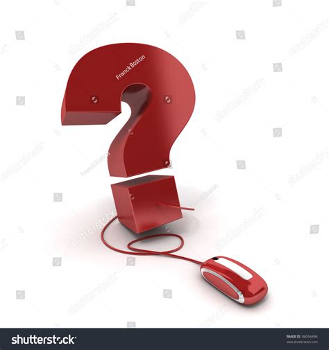 D Rendering Question Mark Connected Computer Stock Illustration Shutterstock