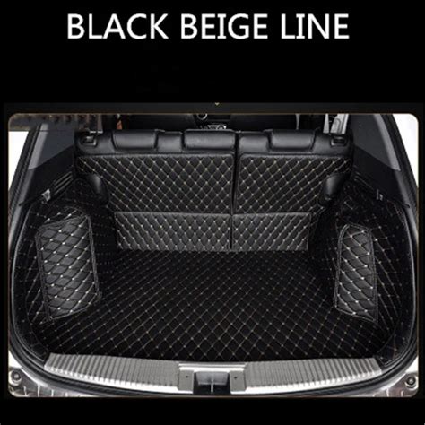 테슬라 모델 S 모델 X 2014 2018 리어 트렁크 플로어 매트 트레이 카펫 용 맞춤형 가죽 자동차 트렁크 매트