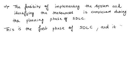 Solved In The Four Phase Approach To The Sdlc The Creation Of Documentation User Manuals And