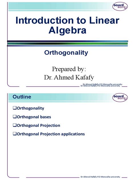 Lecture 11 Orthgnality Pdf Norm Mathematics Vector Space